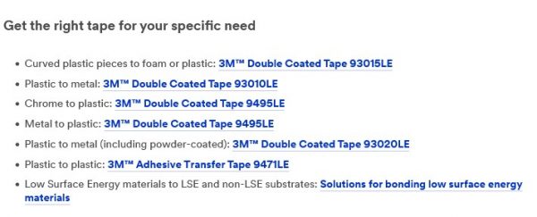 The 3M 300 LSE Tape Family. What are the differences? – Quick Stick Tapes